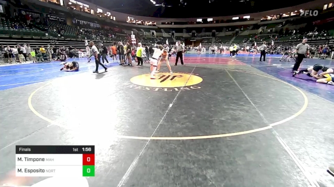 126 lbs Final - Michael Timpone, Mahwah vs Matthew Esposito, North ...
