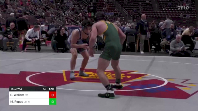 145 lbs Quarterfinal - Griffin Walizer, Central Mountain vs Matt Repos ...