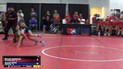 71 lbs Round 1 (8 Team) - Rylan Sandoval, Oklahoma Blue vs Eldon Roth ...