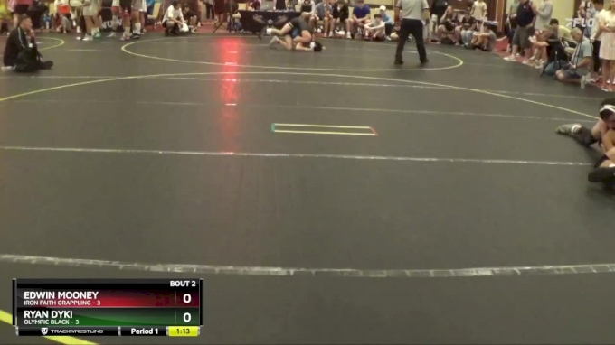 125 lbs Round 1 (6 Team) - Ryan Dyki, Olympic Black vs Edwin Mooney ...