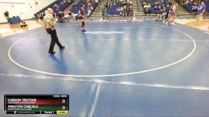 174 lbs Cons. Semi - Carson Trotzer, Wisconsin-Stevens Point vs Preston ...
