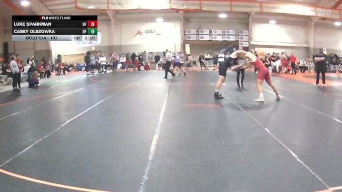 197 lbs Quarterfinal - Luke Sparkman, Findlay vs Casey Olszowka, McKendree