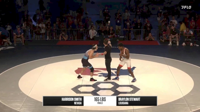 165 lbs 1st Place Match - Braylon Stewart, LA vs Harrison Smith, NV