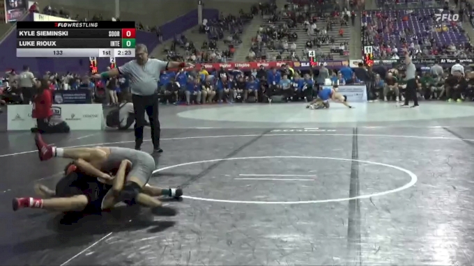 133 lbs Quarters & 1st Wb (16 Team) - Kyle Sieminski, Southern Oregon ...