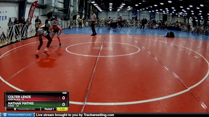105 lbs Rd# 3 12:00pm Friday - Nathan Mathis, POWA vs Colter Lenze ...