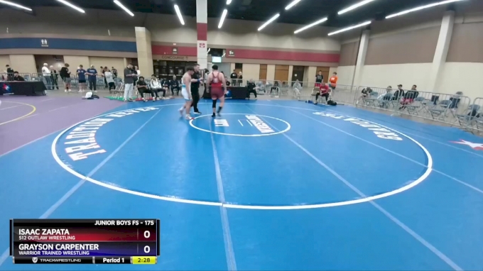 175 lbs 2nd Place Match - Isaac Zapata, 512 Outlaw Wrestling vs Grayson ...
