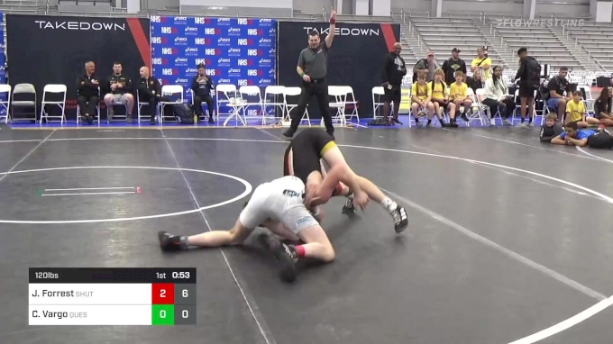 120 lbs Semifinal - Jaxon Forrest, Team Shutt Matty S vs Chris Vargo ...