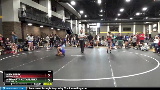 106 lbs Placement (4 Team) - Alex Sebek, Chasing Titles vs Aishwarya ...