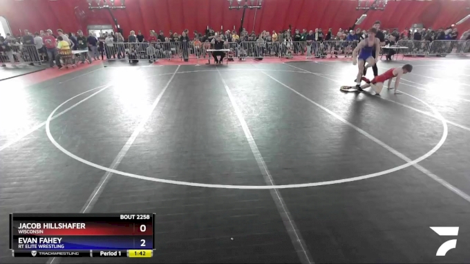 120 lbs Cons. Round 3 - Jacob Hillshafer, Wisconsin vs Evan Fahey, RT ...