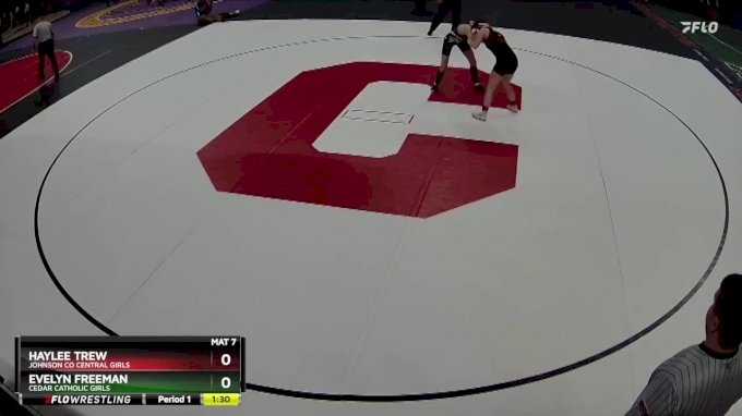Semifinal - Evelyn Freeman, Cedar Catholic Girls vs Haylee Trew ...