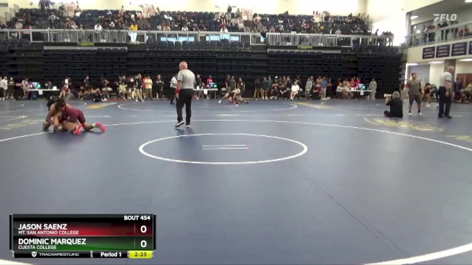 133 lbs Quarterfinal - Dominic Marquez, Cuesta College vs Jason Saenz ...