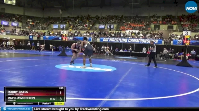 285 lbs Quarterfinal - Robby Bates, North Central vs Rayshawn Dixon, Ferrum