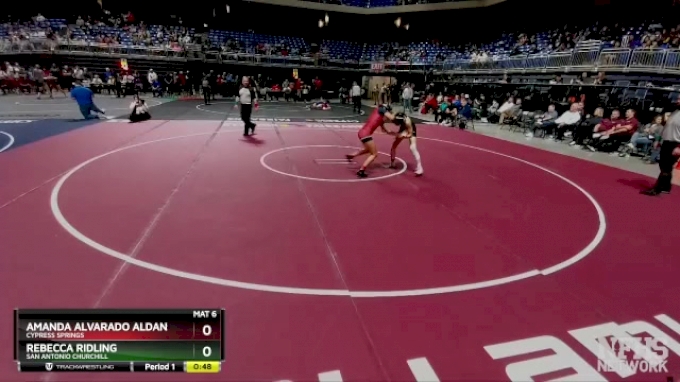 6A 107 lbs Cons. Round 2 - Amanda Alvarado Aldana, Cypress Springs vs ...