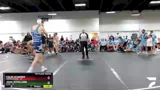 138 lbs Finals (2 Team) - Colin Scherer, #BradyStrong vs John Rovillard ...