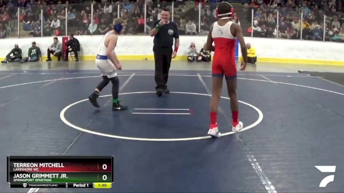 95 lbs Cons. Semi - Terreon Mitchell, Lakeshore WC vs Jason Grimmett Jr ...