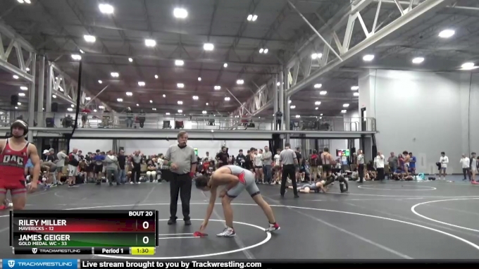 160 lbs Round 4 (10 Team) - James Geiger, Gold Medal WC vs Riley Miller ...