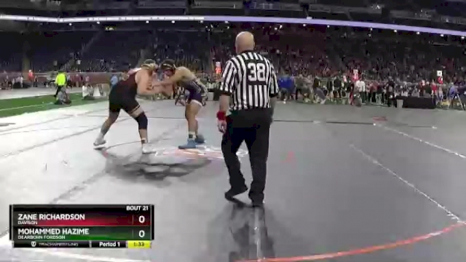 D1-285 lbs Champ. Round 1 - Zane Richardson, Davison vs Mohammed Hazime ...