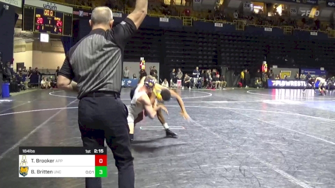 184 lbs Round Of 16 - Tomas Brooker, Appalachian State vs Branson ...