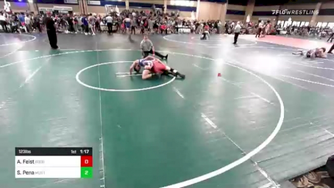 123 lbs Round Of 32 - Andrew Feist, Rooster Savage vs Sergio Pena ...