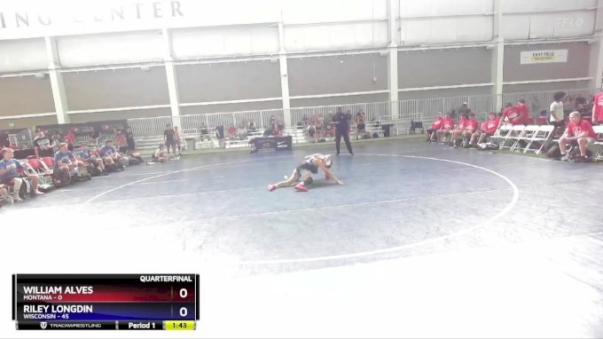 94 lbs Quarters & 1st Wb (16 Team) - William Alves, Montana vs Riley ...