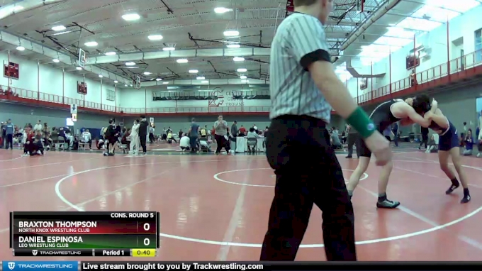 152 lbs Cons. Round 5 - Braxton Thompson, North Knox Wrestling Club vs ...