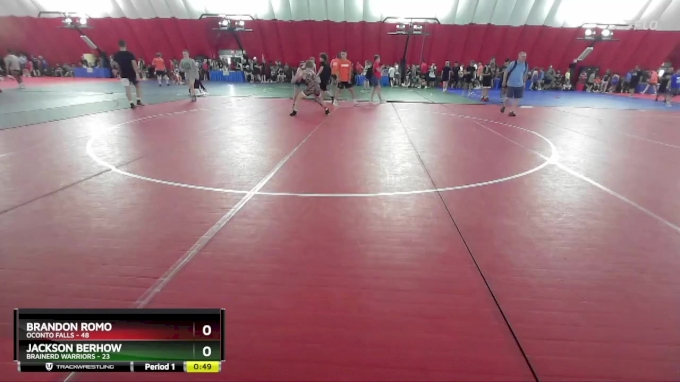 129-130 lbs Round 1 - Brandon Romo, Oconto Falls vs Jackson Berhow ...