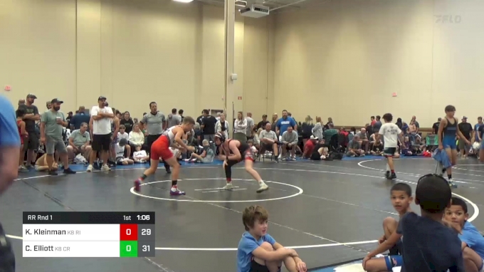 112 lbs Rr Rnd 1 - Kaden Kleinman, K8 Ride Out vs Christopher Elliott ...