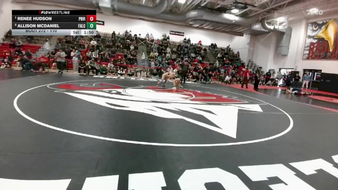110 lbs Champ. Round 3 - Renee Hudson, Prairie View vs Allison McDaniel ...