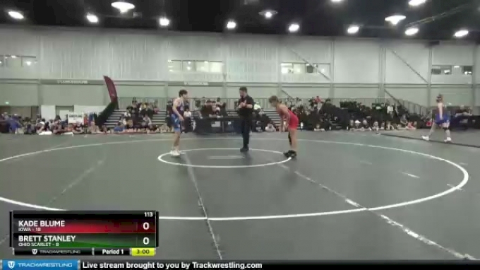 113 lbs Round 1 (16 Team) - Kade Blume, Iowa vs Brett Stanley, Ohio Scarlet