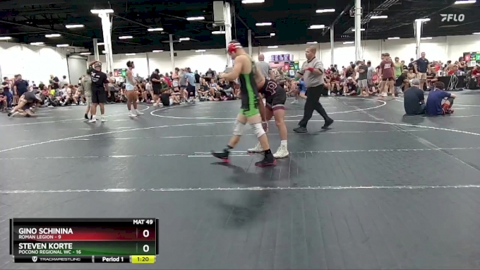 132 lbs Round 3 (8 Team) - Steven Korte, Pocono Regional WC vs Gino ...