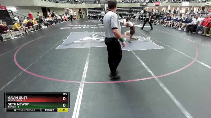 160 lbs Semis & 1st Wrestleback (8 Team) - Gavin Gust, Dover Eyota vs ...