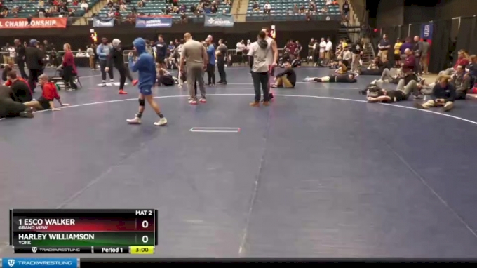 125 lbs Champ. Round 1 - 1 Esco Walker, Grand View vs Harley Williamson ...