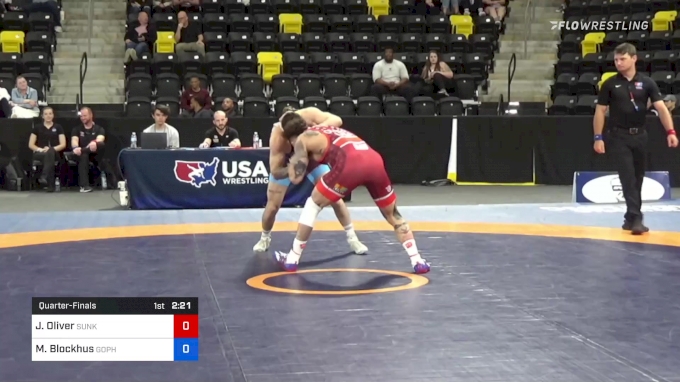 70 kg Quarterfinal - Jordan Oliver, Sunkist Kids Wrestling Club vs ...