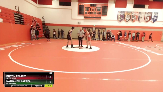 145 lbs Champ. Round 1 - Nathan Villarreal, Grandview vs Dustin Eguires ...