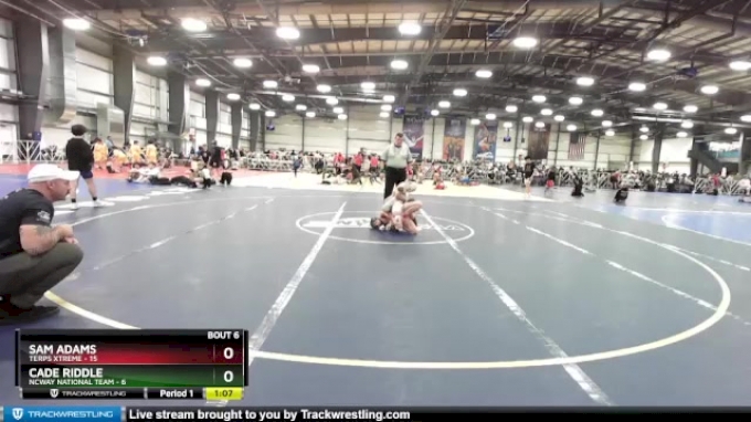 92 lbs Rd# 3 12:00pm Friday - Sam Adams, Terps Xtreme vs Cade Riddle ...