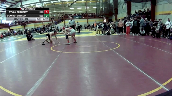 113 lbs Champ. Round 2 - Rylan Seacrist, Brecksville vs Cooper Breslin ...