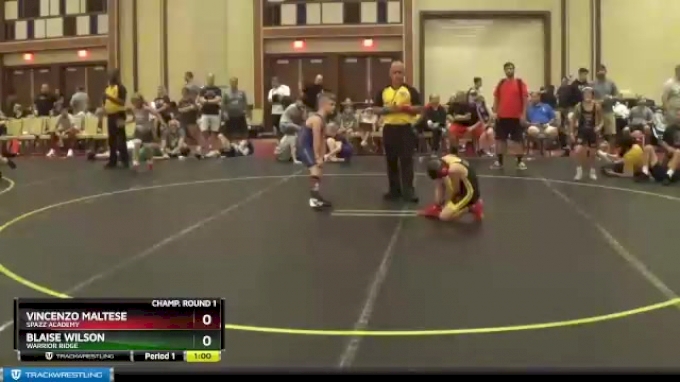 75 lbs Champ. Round 1 - Vincenzo Maltese, Spazz Academy vs Blaise ...