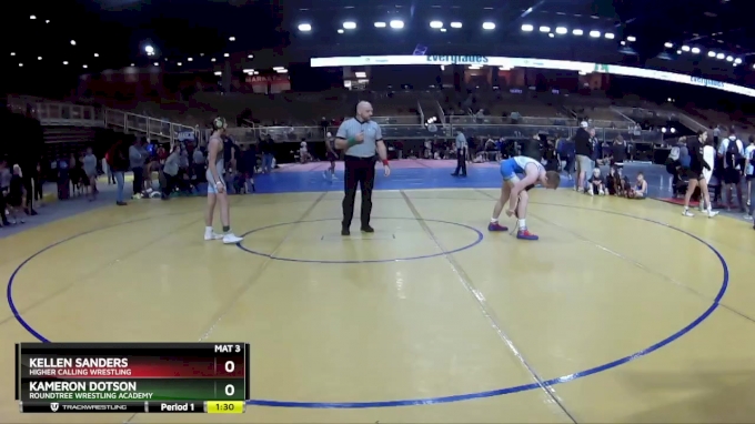 114 lbs Round 1 - Kellen Sanders, Higher Calling Wrestling vs Kameron ...