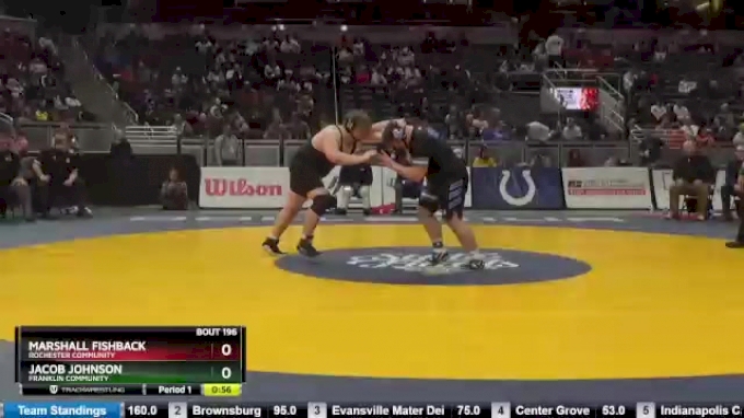 285 lbs Semifinal - Marshall Fishback, Rochester Community vs Jacob ...