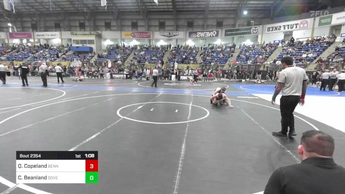 120 lbs Quarterfinal - Quint Copeland, Bennett WC vs Conner Beanland ...