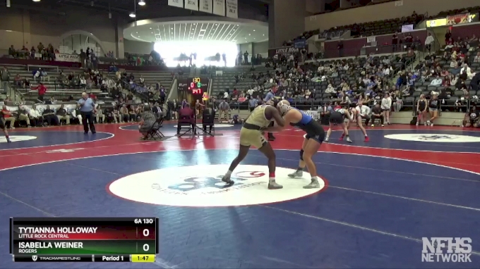 6A 130 lbs 1st Place Match - Tytianna Holloway, Little Rock Central vs ...