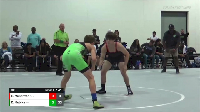 106 lbs Semifinals (8 Team) - Domenic Munaretto, Dynasty vs Davis ...