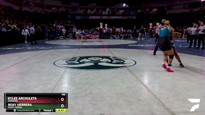 Girls 145 lbs Cons. Round 2 - Roxy Herrera, Santa Teresa vs Kylee Archuleta, Goddard