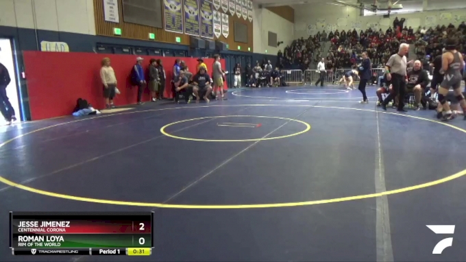 160 lbs 3rd Place Match - Roman Loya, Rim Of The World vs Jesse Jimenez ...