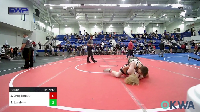 126 lbs 5th Place - Jaxon Brogdon, Icefighter U vs Blake Lamb, Sallisaw ...
