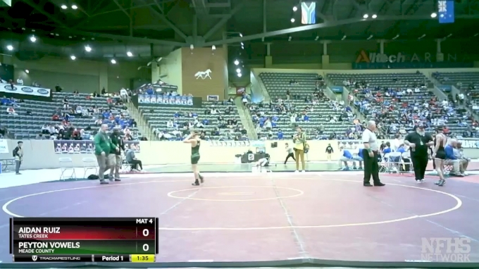 106 lbs Champ. Round 1 - Peyton Vowels, Meade County vs Aidan Ruiz ...