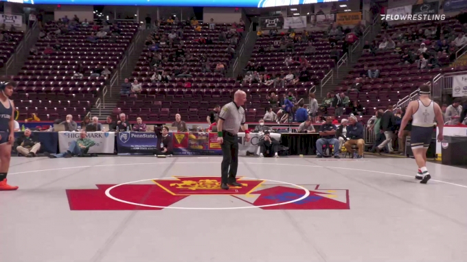 285 lbs Quarterfinal - Riley Robell, Bishop McDevitt vs Emmanuel Ulrich ...