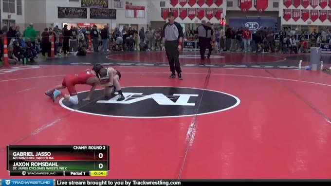 70 lbs Champ. Round 2 - Gabriel Jasso, No Nonsense Wrestling vs Jaxon ...