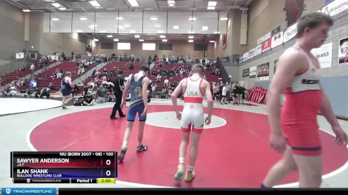 100 lbs Round 1 - Sawyer Anderson, J.E.T vs Ilan Shank, Bulldog ...