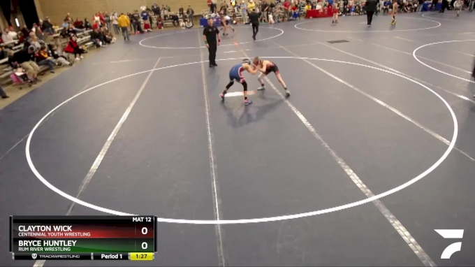 78 lbs Cons. Semi - Bryce Huntley, Rum River Wrestling vs Clayton Wick ...